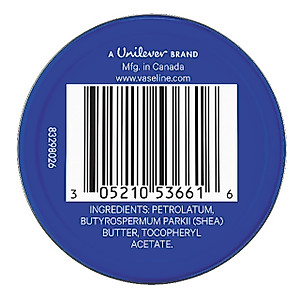 Vaseline Lip Therapy Lip Balm Tin, Original, 0.6 oz