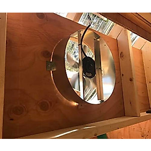 Amtrak Solar Powerful 100-Watt Galvanized 12" Fan Housing, Solar Attic Fan Quietly Cools and Ventilates your house, garage or RV and protects against moisture build-up.