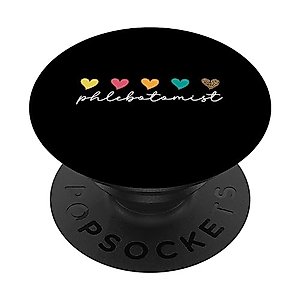 Phlebotomist Hearts Phlebotomy Phlebotomist PopSockets Standard PopGrip