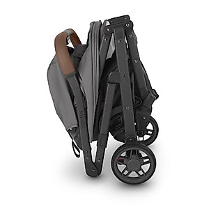 MINU V2 Stroller-Greyson (Charcoal mélange/Carbon/Saddle Leather)