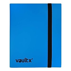 Vault X Binder - 4 Pocket Trading Card Album Folder - 160 Side Loading Pocket Binder for TCG (Black)
