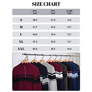 MAGNIVIT Men's Stand Collar Pullover Casual Long Sleeve Knitted Sweater Mens Mock Neck Sweater Wine Red L