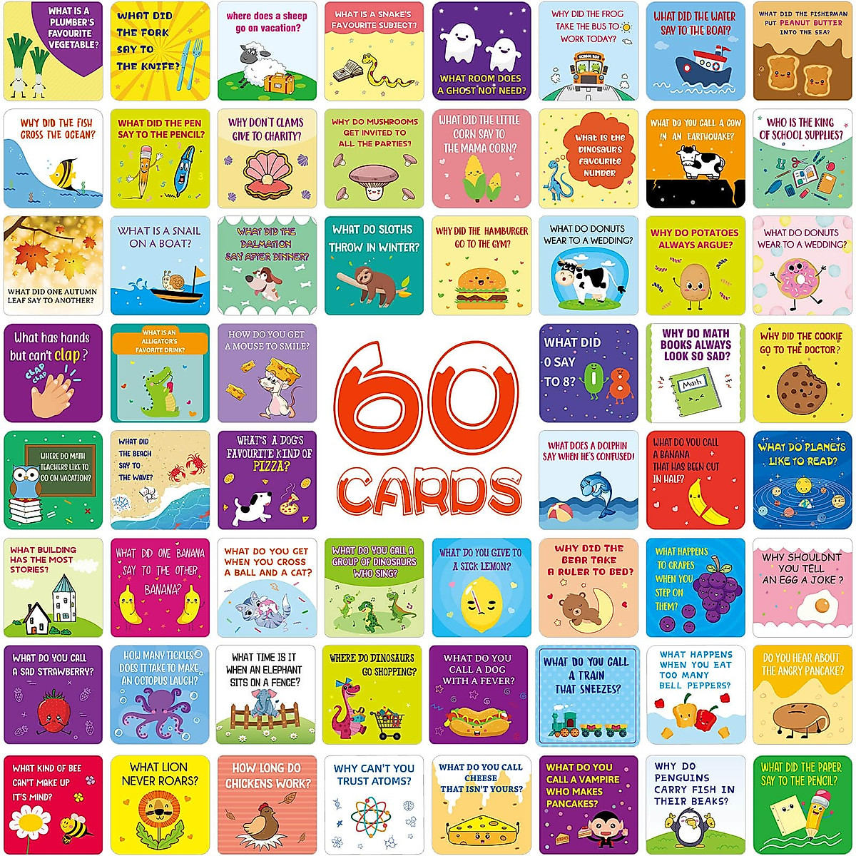 AYZTKUX 120Pcs Lunch Notes for Kids, Cute Motivational and Inspirational Lunch Box Notes for Kids, Thinking of You Cards, Back to School Gifts for Boy’s and Girl’s Lunchbox, Lunchbox Jokes for Kids