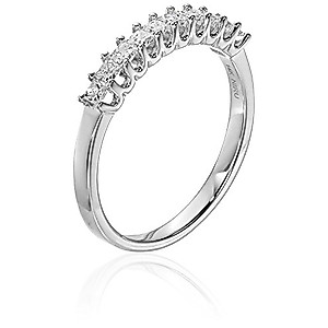 1/2 cttw, 14k White Gold Princess-cut Diamond Bridal Wedding Band Ring (1/2 cttw, H-I, I1-I2)