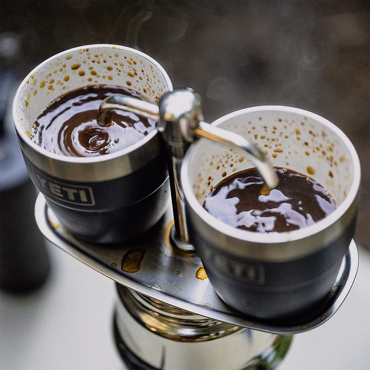 YETI Rambler 4 oz Stackable Cup, Stainless Steel, Vacuum Insulated Espresso/Coffee Cup, 2 Pack, Chartreuse