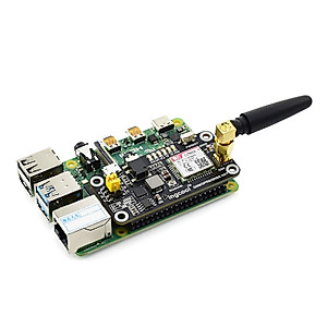 Ingcool GSM/GPRS/GNSS Bluetooth HAT Expansion Board for Raspberry Pi 4B/ 3B+/ 3B/ 2B/ Zero W/Zero, Based on SIM868 Module Supports SMS, Phone Call, Global Position, Transfer Data, etc.