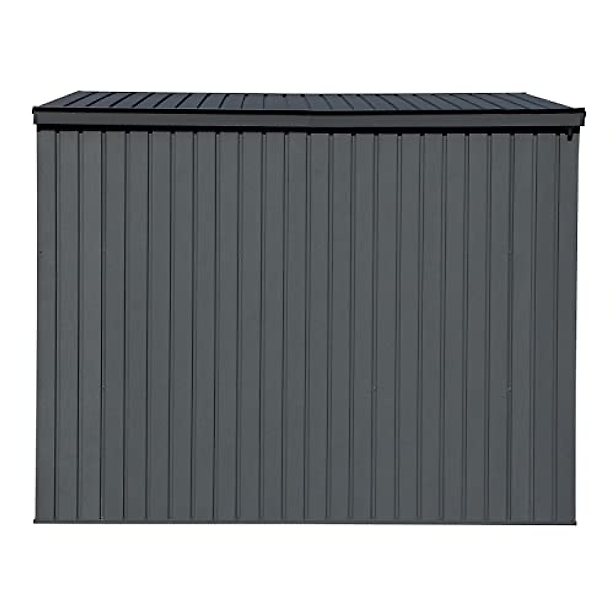 Sojag 8' x 5' Denali Outdoor Lockable Steel Storage Building with Windows, Anthracite