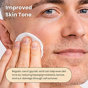 Glycolic Acid Toner for Face - Facial Toning Solution - 8% Glycolic Acid - Hydrating, Anti-Aging, Exfoliating Face Toner for Women & Men - with AHA, Aloe Vera, & Rosemary Extract Skin Toner - 8 Fl Oz