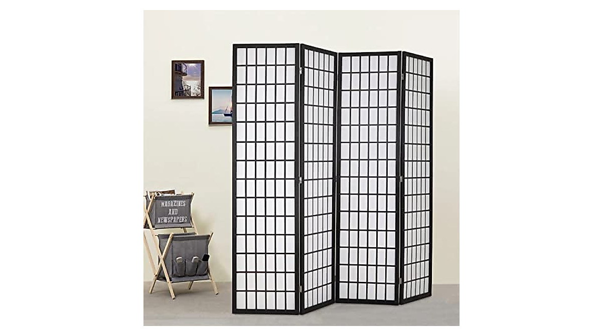 FDW Shoji Screen - Elegant 4 Panel Room Divider