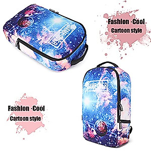 wscszs School Backpack Teenager Middle Book Bag for Boys and Girls (Universe)