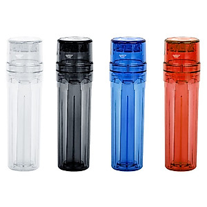 Multifunctional Herb Grinder，Transparent Cone Grinder for Herbs，Come With 6 Cones (Red)
