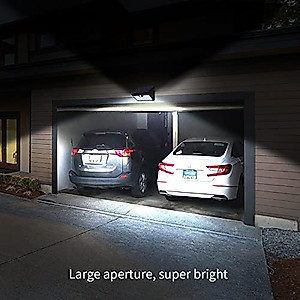 HVIKOV Motion Sensor Light Outdoor, 60 Led Solar, 5 Modes Remote Control,1300LM Waterproof Wide Angle, Wireless Super Bright Security Wall Lights for Driveway, Wall, Patio, Yard, Garden（Black）