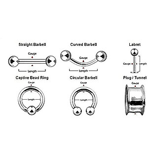 Pair 1/2" (12MM) CLEAR SILICONE EYELET TUNNELS Double Flare Gauges Thin Soft Flexible Flesh Plugs (2pcs)