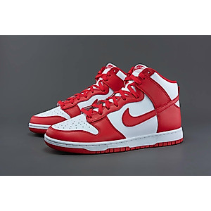 Nike Unisex's Dunk High Retro Shoes, Wit, 10.5