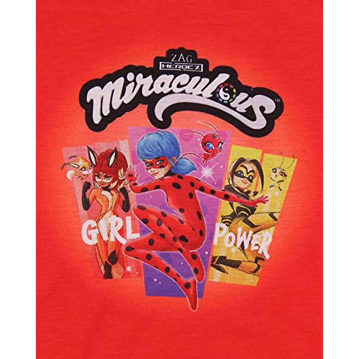 INTIMO Miraculous: Tales of Ladybug & Cat Noir Girls' Sleep Pajama Set Shorts (6/6X)