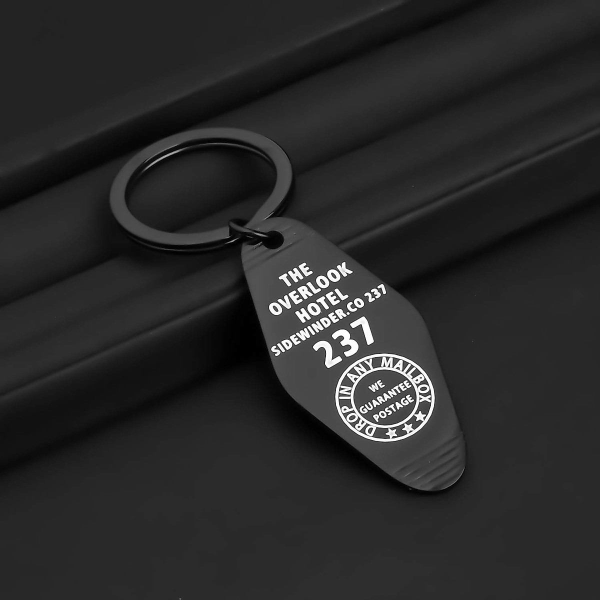 FOTAP OVERLOOK HOTEL Room 237 KEYCHAIN Hand Stamped Key Tag (OVERLOOK237 blk)