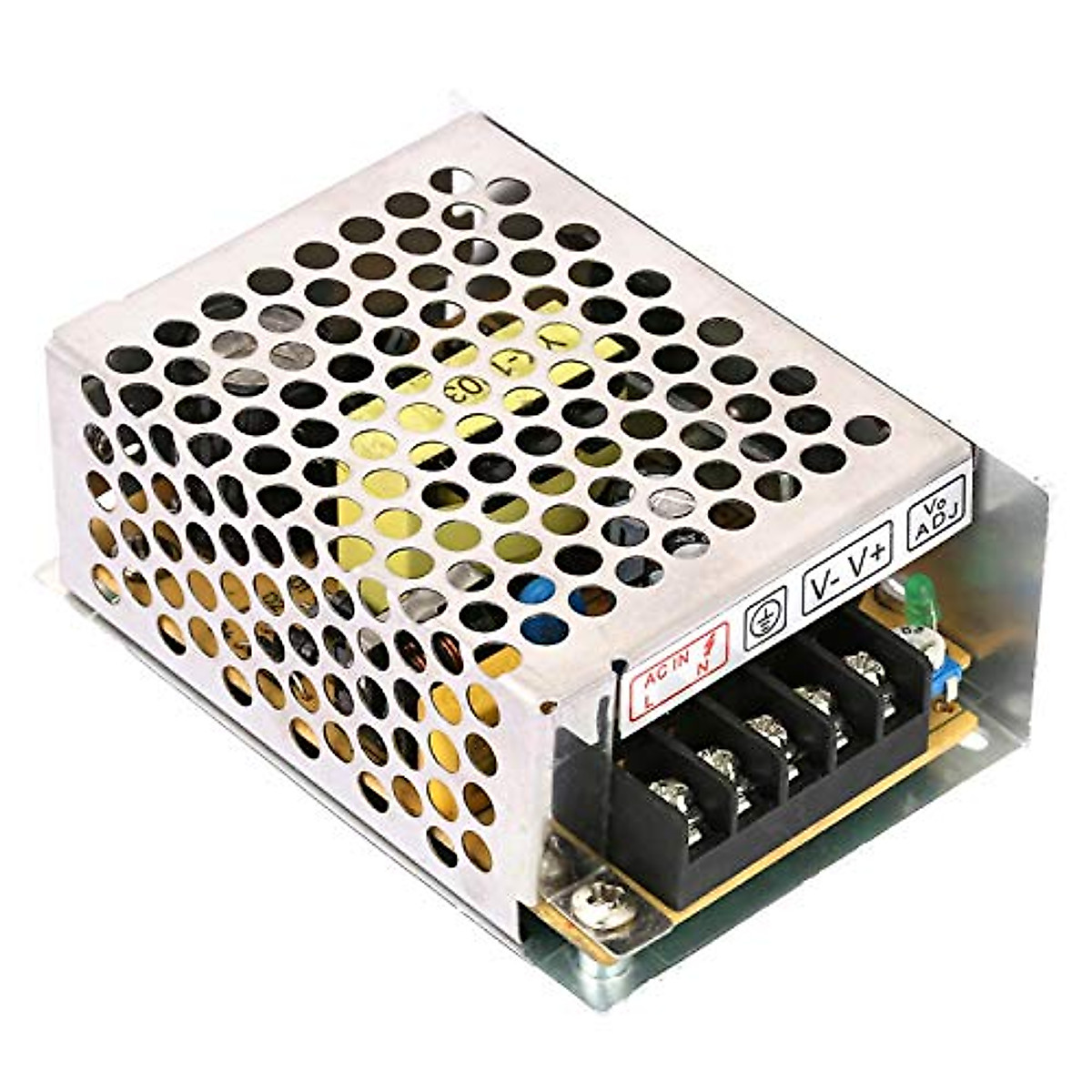 Jeanoko 5A 12V Regulated Switch Voltage Converter Universal AC/DC Output Current Range0~5A Regulated Switch Power Supply for LED