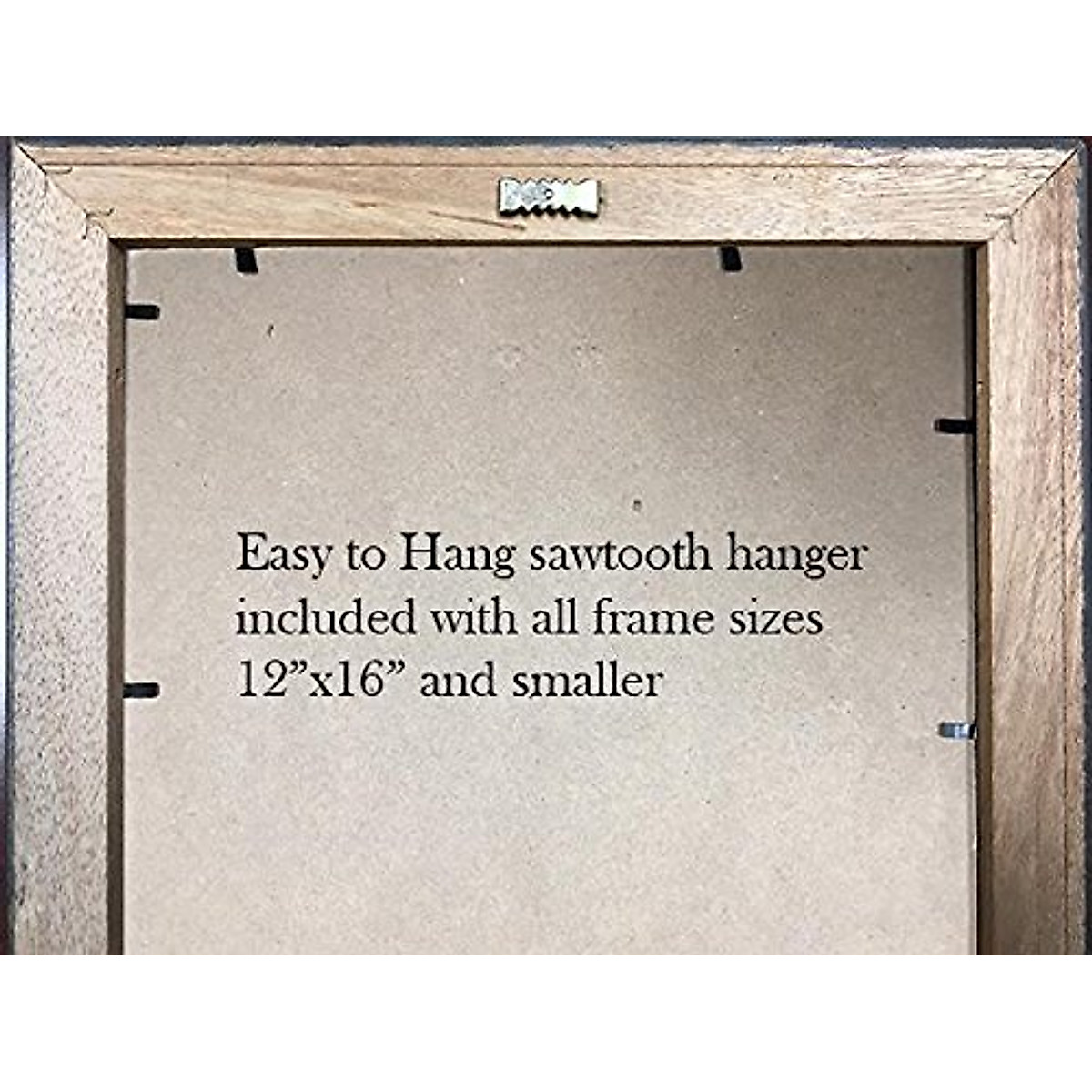 Natural Wood Frame (16x24, Rustic White Wash)