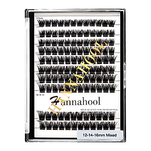 Large Tray D Curl Thickness 0.07mm Mixed 8-10-12-14mm/10-12-14-16mm/12-14-16mm /14-16mm/10-12-14mm Wide Stem Individual Cluster False Eyelashes Volume Eye Lashes Extensions 200PCS(mixed 12-14-16mm)