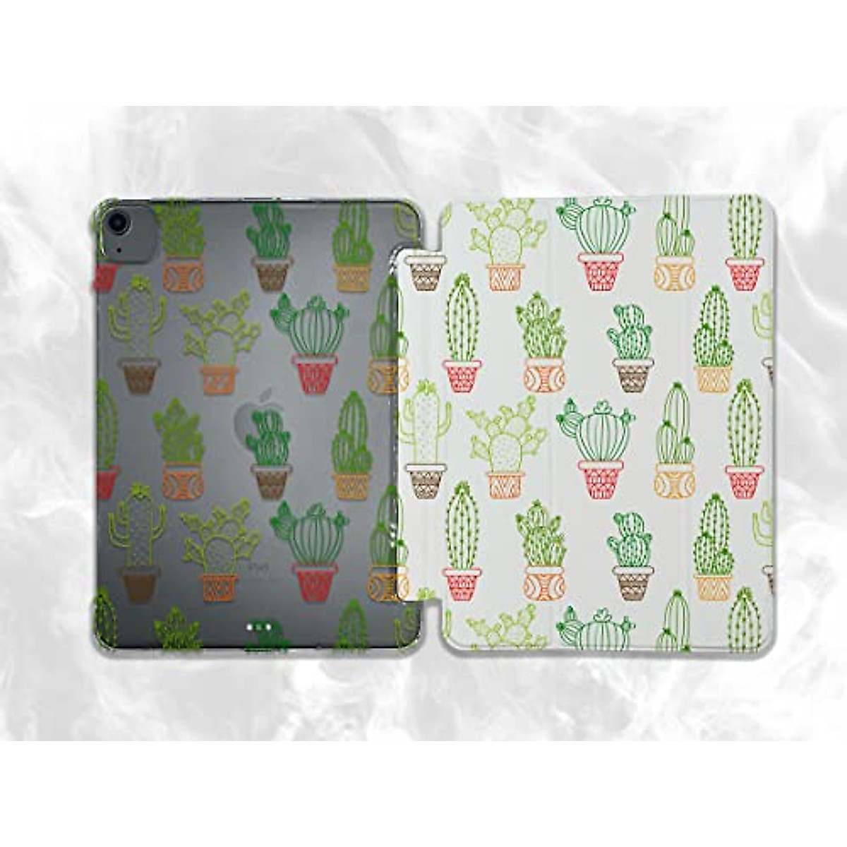 Kawaii Cactus Cute Painted case Compatible with iPad Mini Air Pro 7.9 8.3 9.7 10.2 10.9 11 12.9 inch Pattern Cover New 2022 2021 Trifold Stand 3 4 5 6 7 8 9 Generation 502 (7.9" Mini 4/5)