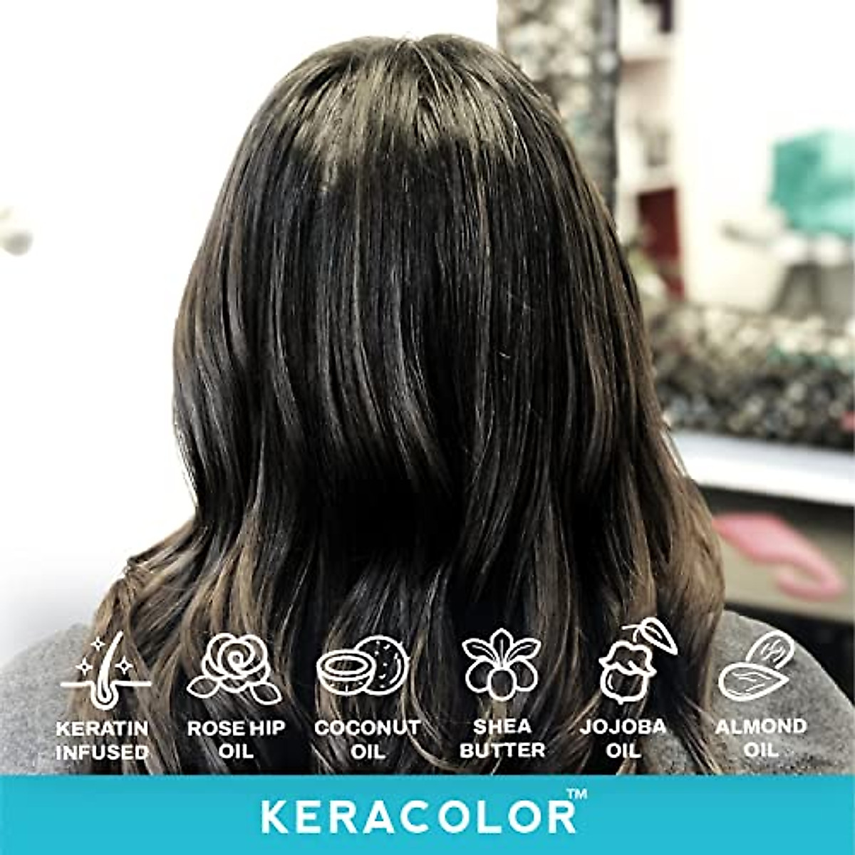KERACOLOR Clenditioner ESPRESSO Hair Dye - Semi Permanent Hair Color Depositing Conditioner, Cruelty-free, 12 Fl Oz