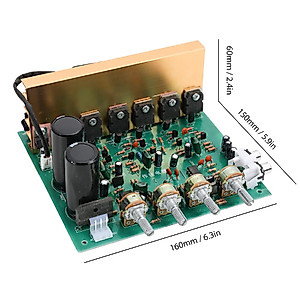 HUIOP Mini Audio Amplifier Board,DX-2.1-3 Large Power Audio Amplifier Board Channel High Power Subwoofer Dual Home Theater AC18V-24V DIY Supplies