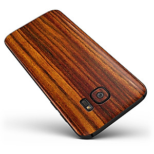 Design Skinz Design Skinz Bright Red Ebony Woodgrain Full-Body Wrap Decal Skin-Kit for The Galaxy S8 Plus