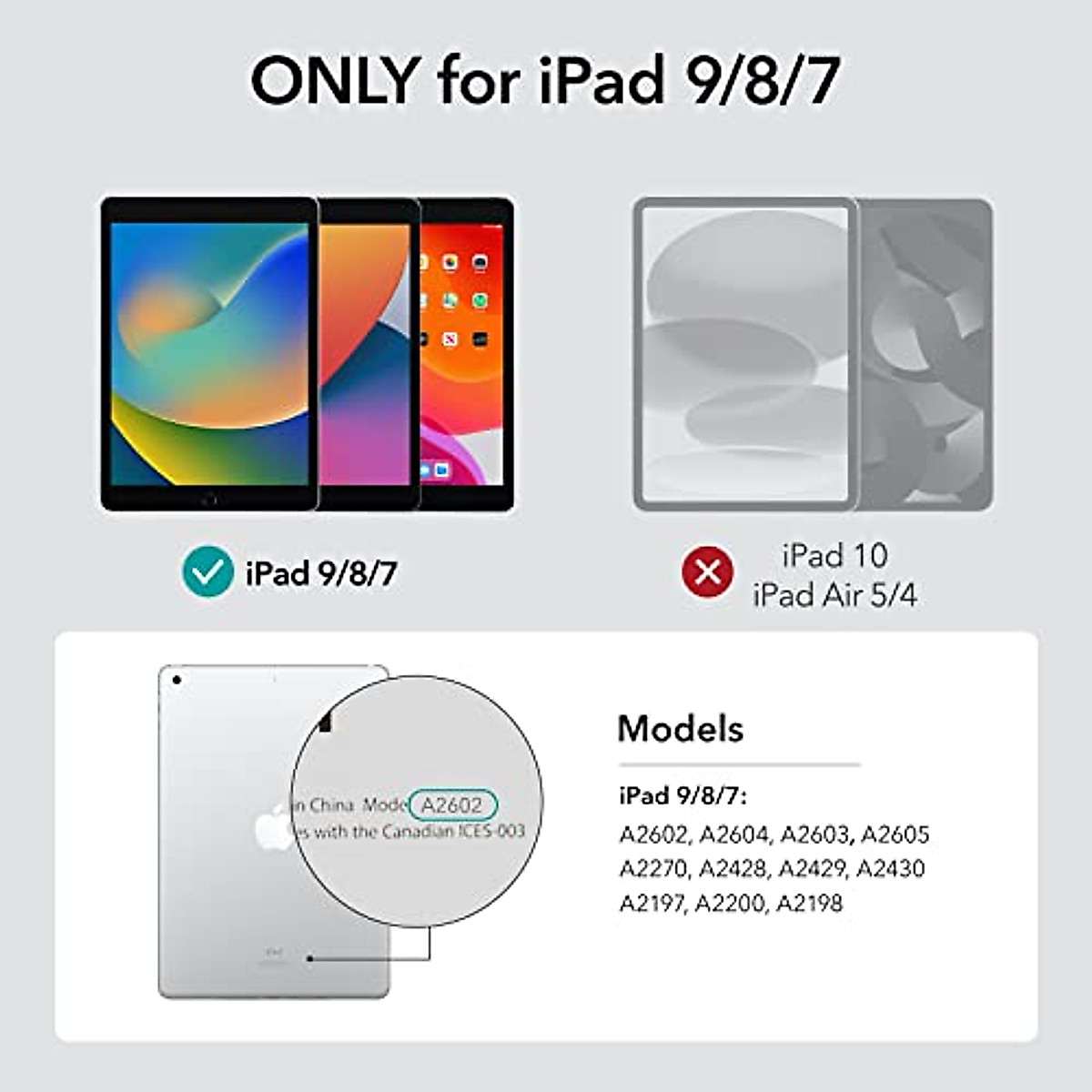 ESR for iPad 9th Generation Screen Protector, Tempered Glass Film with Easy Installation Frame for iPad 9/8/7 Gen (2021&2020&2019, 10.2 Inch), Scratch-Resistant, HD Clear, 2 Pack