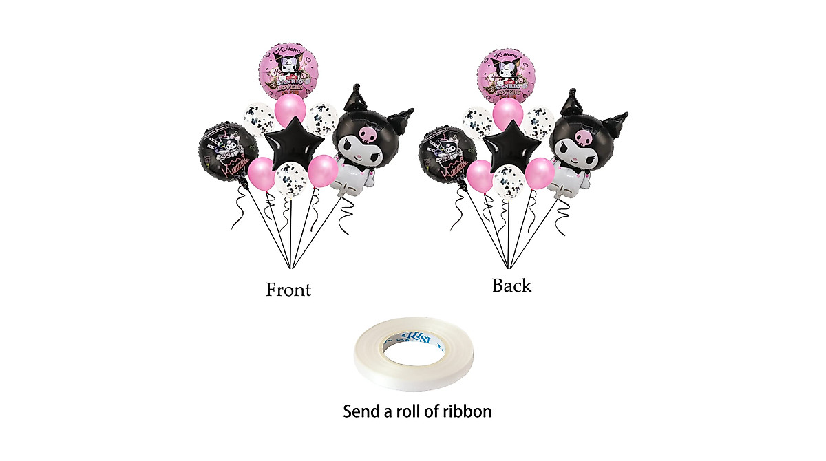 Anime Party Balloons - 10 Colorful Decorations for Celebrations