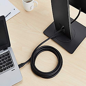 Amazon Basics DisplayPort 1.4 Cable, 32.4Gbps High-Speed, 8K@60Hz, 4K@120Hz, Dynamic HDR and 3D, Gold-Plated Plugs, 10 Foot, Black