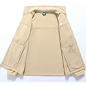 GIMECEN Men's Lightweight Full Zip Soft Polar Fleece Jacket Outdoor Recreation Coat With Zipper Pockets