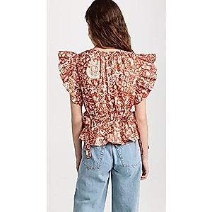 Ulla Johnson Women's Iyla Top, Orange Blossom, 6
