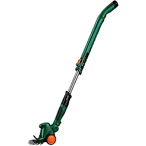 Handheld Grass Trimmer Cordless String Trimmer Small Household Electric Lawn Mower Multifunctional Weeder Retractable Rod 10.8V/2.0Ah Lithium Battery