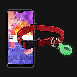 Compatible for Tile Sticker Keychain Holder,(Glow in The Dark) Slicone Sticker 2022 Tracker Case Cover for Tile Sticker Pet Collar Holder,Birthday Party Supplies Gift to Family,Glow Blue Glow Green