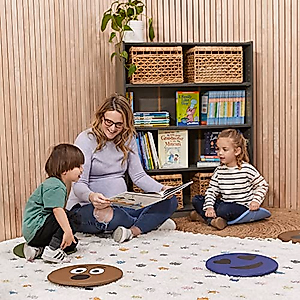 ECR4Kids Classic Bookcase, 48in, Adjustable Shelves, Grey Wash