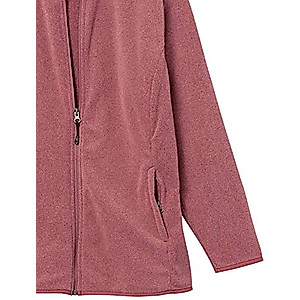 Amazon Essentials Women's Classic-Fit Full-Zip Polar Soft Fleece Jacket (Available in Plus Size), Burgundy Heather, Medium