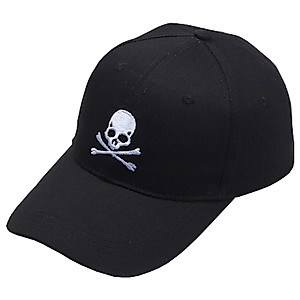 Adjustable Hat Cap Skeleton Bone Hat Sport Hat Sunhat Snapback Embroidery Skull Pirate Hat Halloween Cos