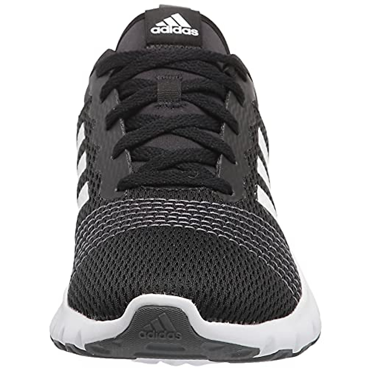 adidas Women's Flex 2 Running Shoe, Black/White/Grey, 8.5