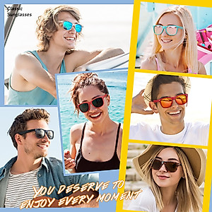 CGID Sunglasses Men Womens Polarized Lightweight Retro Black Shades UV400 Driving Fishing Golf