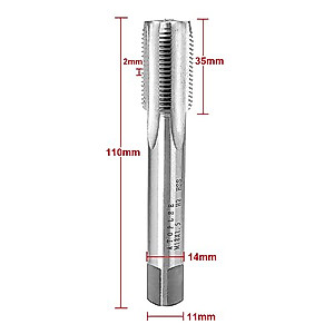 ATOPLEE Metric Thread Tap,M18 HSS Right Hand Thread Tap (M18x1.5)