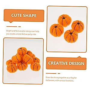 IMIKEYA 15pcs Felt Pumpkins Halloween Ornaments Christmas Decor Plant Garland Pumpkin Hanging Decor DIY Decorations Pumpkin Pom Poms Xmas Tree Decor Christmas Hangings Felt Pumpkin Pendent