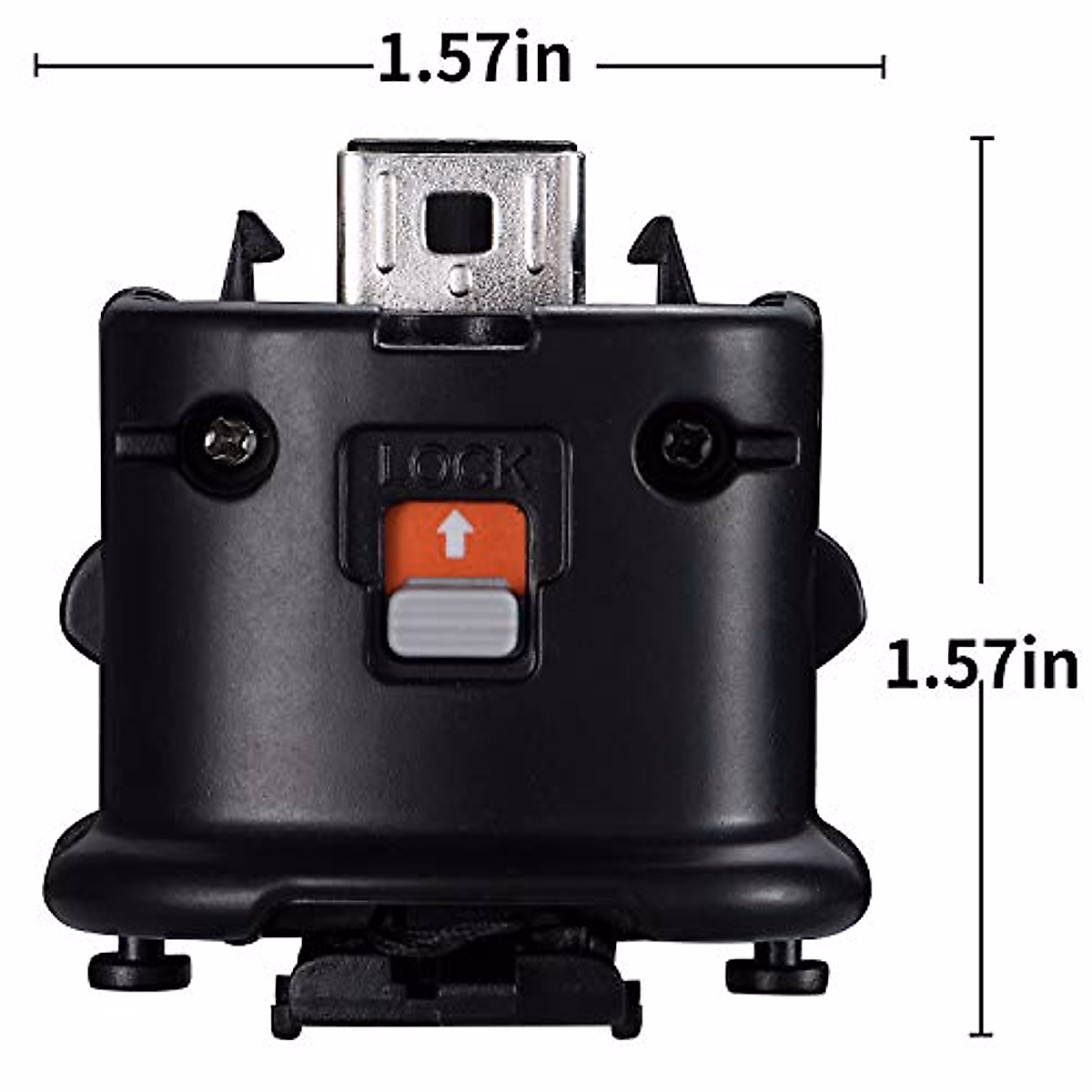 NC Motion Plus Adapter Replacement for Wii Motion Plus Adapter-Sensor Accelerator and wii Remote Controller compatible (Black 1 Pcs)