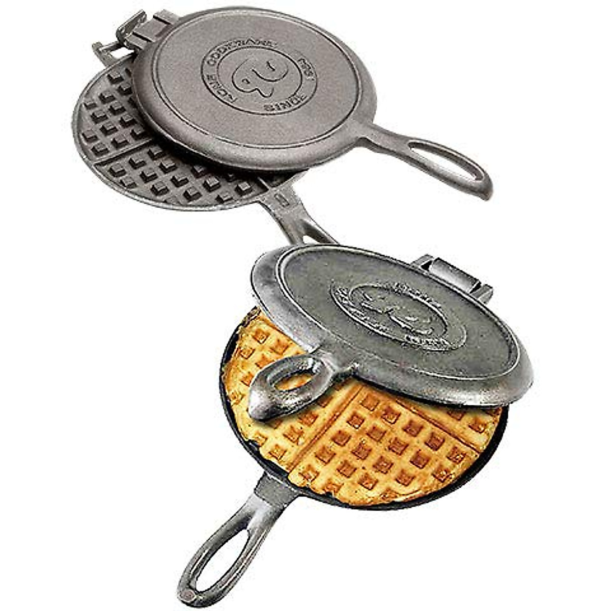 Rome Cast Iron Old Fashioned Waffle Irons, Pack of 2