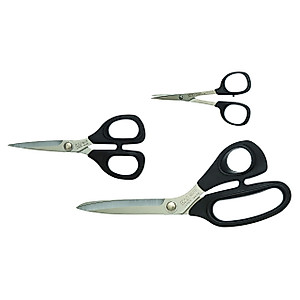 KAI Scissors Kai GS1-5000 seies 3 Piece Set Notion, Silver/Black
