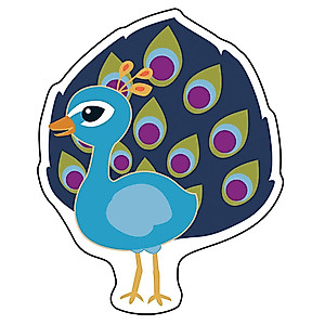 Carson Dellosa – You-Nique Peacocks Colorful Cut-Outs, Classroom Décor, 36 Pieces