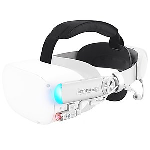 KKCOBVR Q2PRO IR Battery Head Strap with i2 Illuminator Infrared Light Compatible for Meta Quest 2