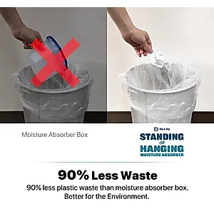 Dry & Dry 8 Packs Standing Moisture Absorbers to Control Excess Moisture for Basements, Closets, Bathrooms, Laundry Rooms - Moisture Absorbers Moisture Absorbers