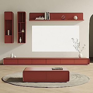 FEELIN TV Console Entertainment Center Creative Paint TV Cabinet Nordic Simple Locker Living Room Simple Modern Floor-to-Ceiling TV Video Cabinet TV Stands for Living Room (Color : 160cm)