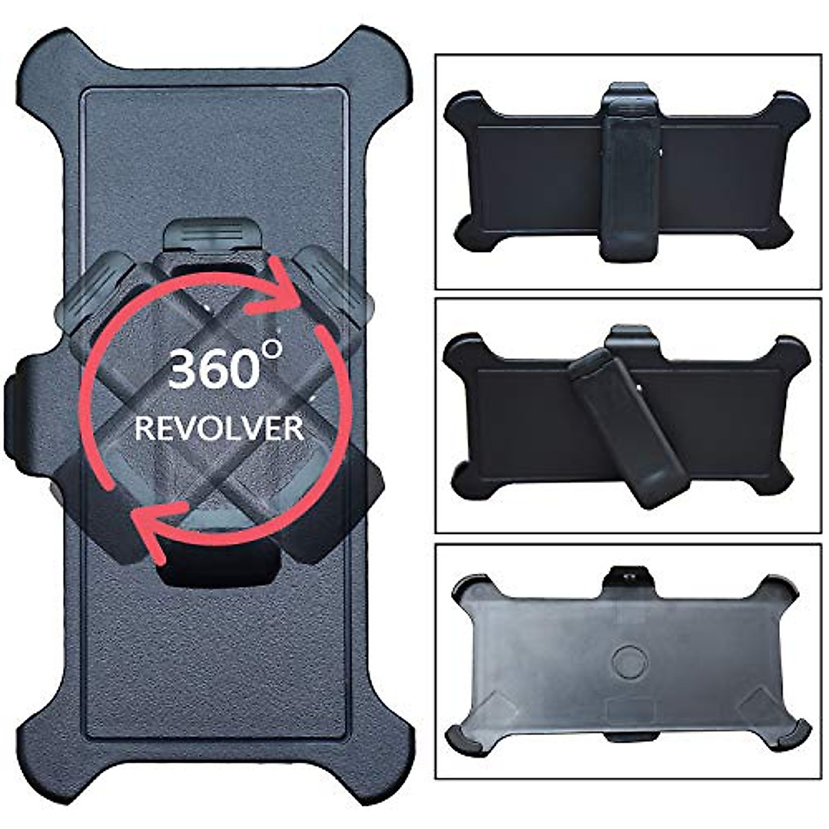 2 Pcs Replacement Holster Belt Clip for OtterBox Defender Series Case Apple iPhone 12, iPhone 12Pro (6.1")
