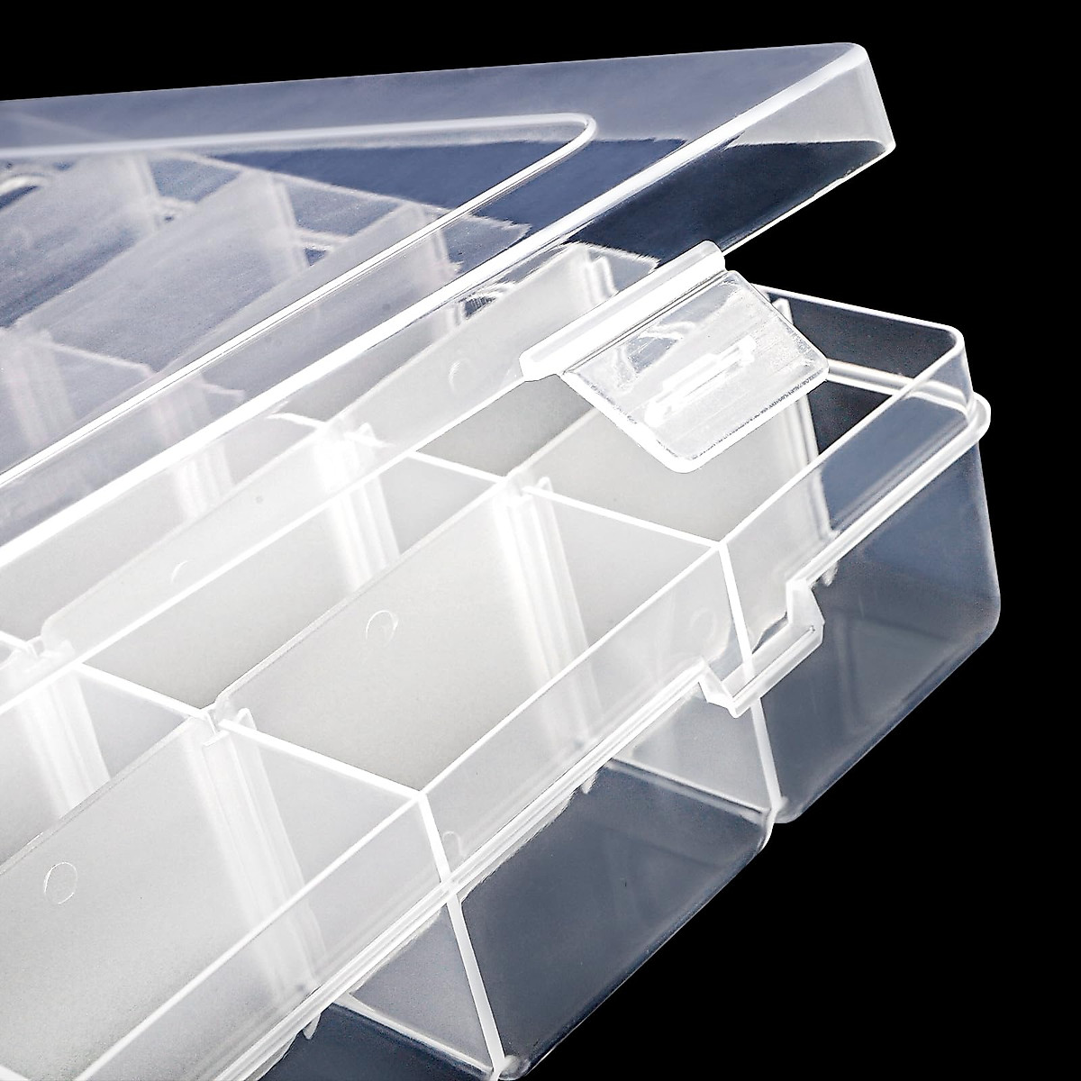 Tosnail 3 Pack 36 Compartments Clear Plastic Craft Storage Organizer Small Parts Organizer with Dividers